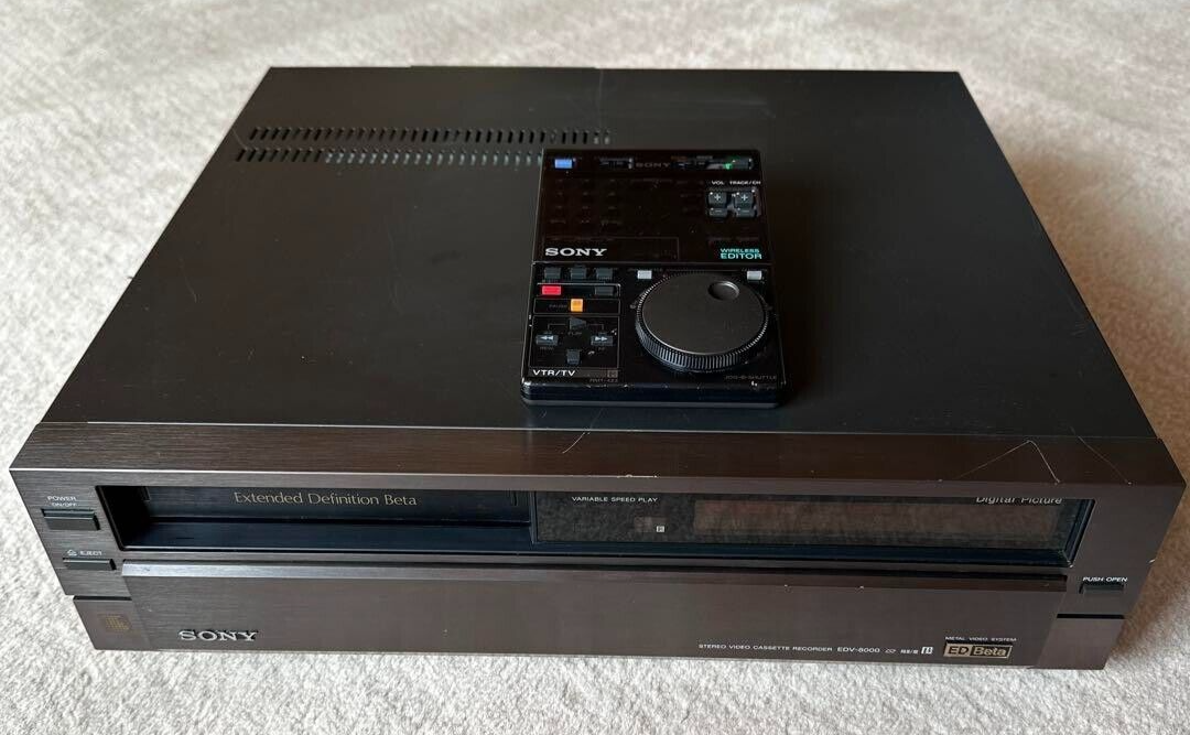 EDV-8000 ED Beta Deck SONY Video Cassette Recorder 100V NTSC EDV-8000 ED Beta Deck SONY Video Cassette Recorder 100V NTSC