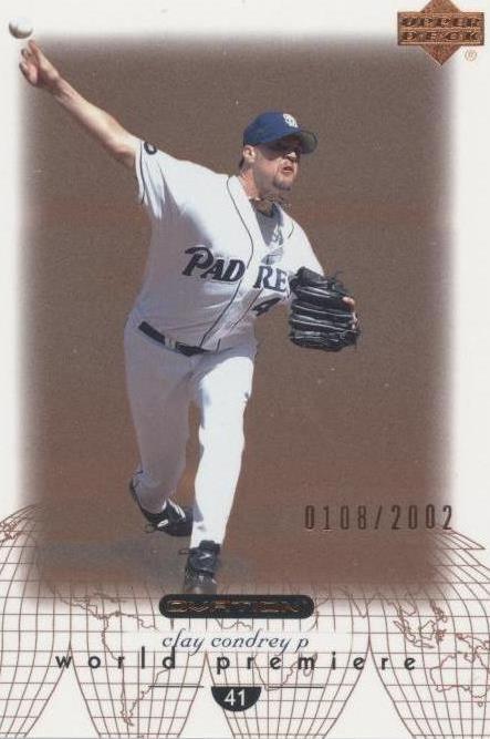 2002 Upper Deck Ovation - World Premiere #173 Clay Condrey /2002 (RC ...
