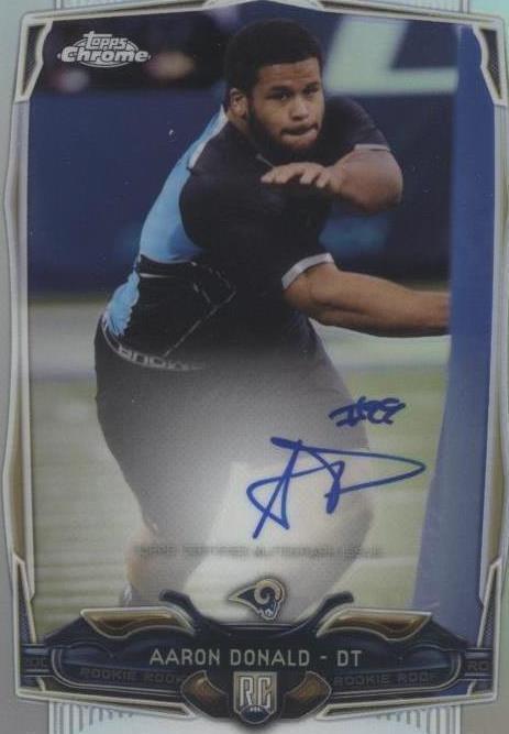 2014 Topps Chrome - Aaron Donald #175 Refractor Rookie Autographs /150 ...