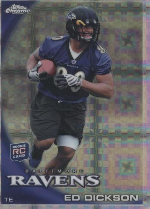 2010 Topps Chrome - Ed Dickson #C185 X-Fractor (RC) for sale online | eBay