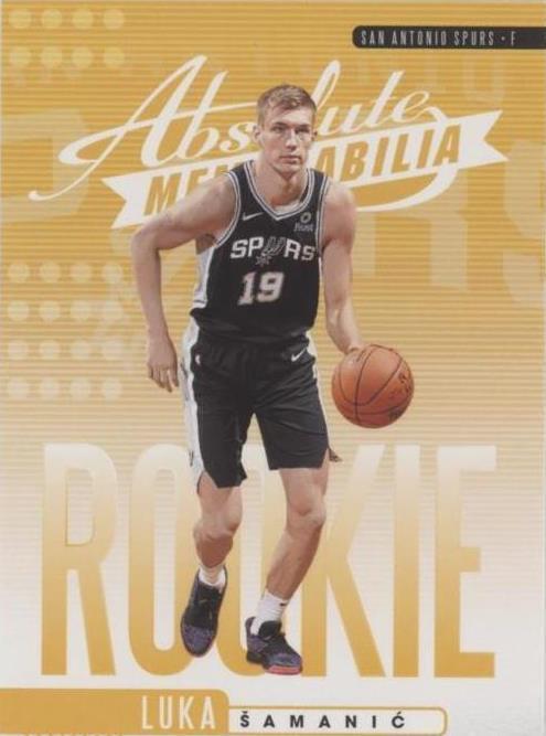 2019-20 Panini Absolute Memorabilia - Rookies Yellow Luka Samanic #18 ...