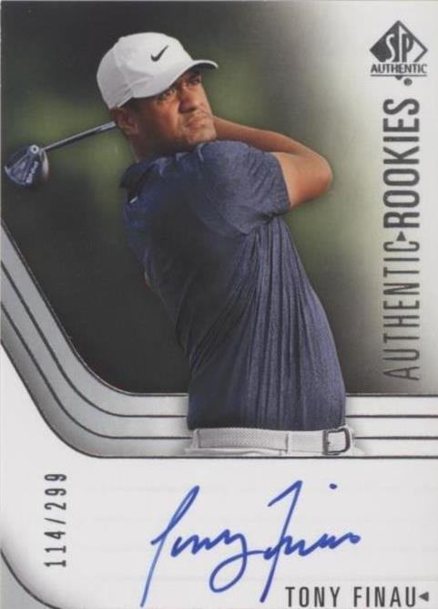 2021 SP Authentic - Authentic Rookie Signatures Tier 2 #113 Tony Finau ...