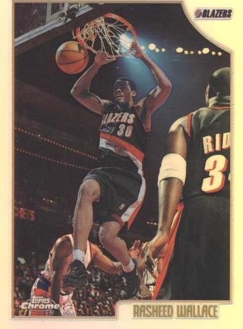 1998-99 Topps Chrome - Rasheed Wallace #101 Refractor for sale online | eBay