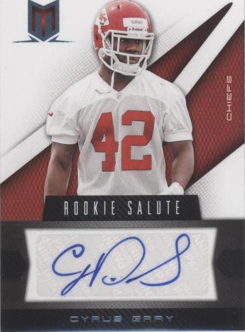 2012 Panini Momentum - Rookie Salute Cyrus Gray #49 Signatures /99 (AU ...