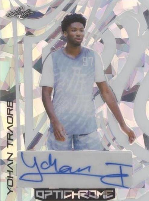 2022-23 Leaf Optichrome - Yohan Traore #BA-YT1 White Crystals /1 (AU ...