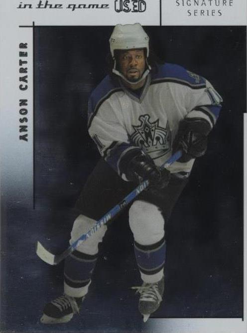 2003-04 In the Game-Used Signature Series - Anson Carter #60 for sale ...