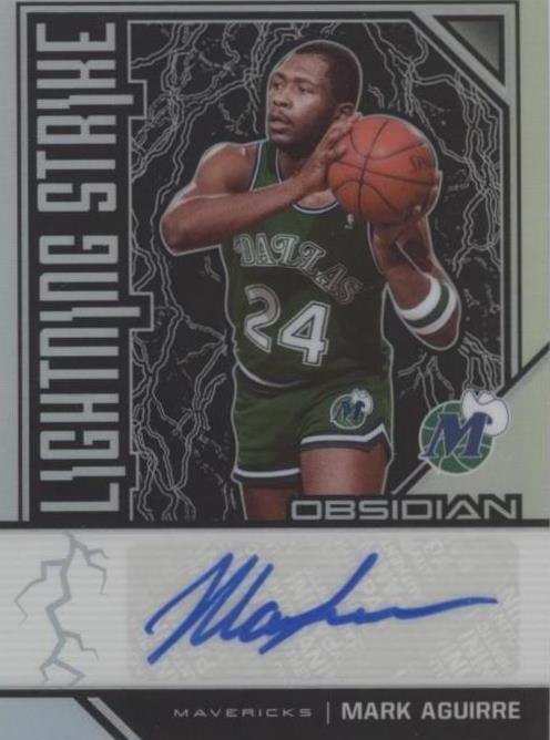 2019-20 Panini Obsidian - Lightning Strike Signatures Mark Aguirre #LS ...
