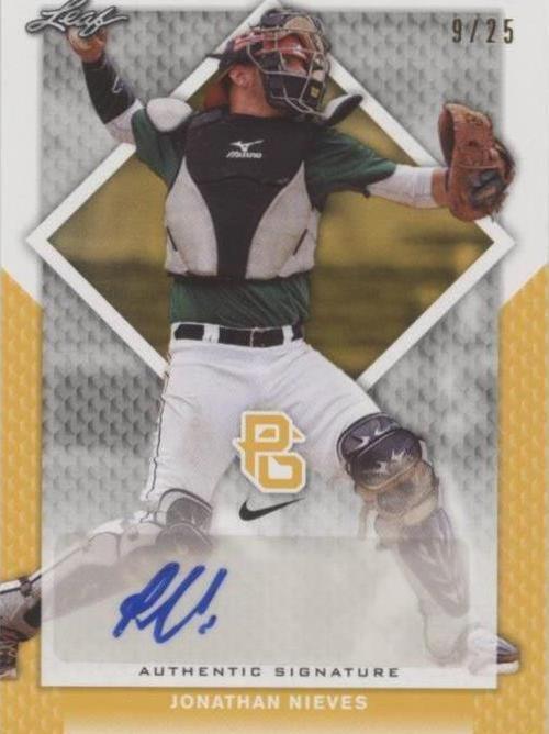 2016 Leaf Perfect Game National Showcase - Jonathan Nieves #BA-030 ...