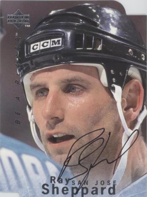 1995-96 Upper Deck Be a Player - Die-Cut Autographs #S60 Ray Sheppard ...
