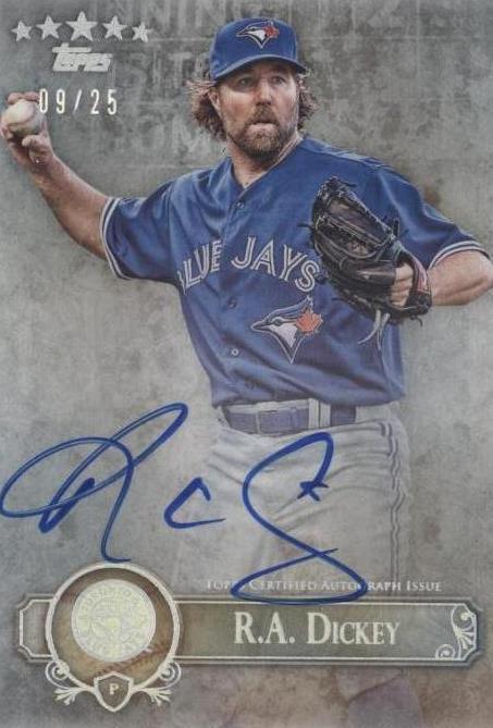 2013 Topps Five Star - Retired and Active Player Autographs R.A. Dickey ...