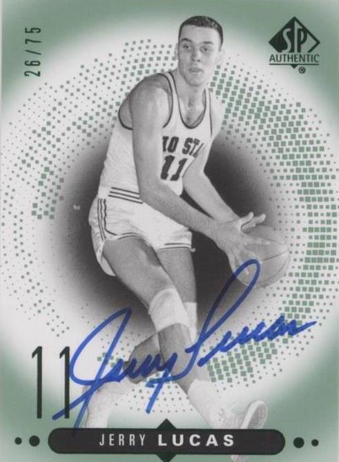 2014-15 SP Authentic - Jerry Lucas #30 Emerald Foil Autographs /75 (AU ...