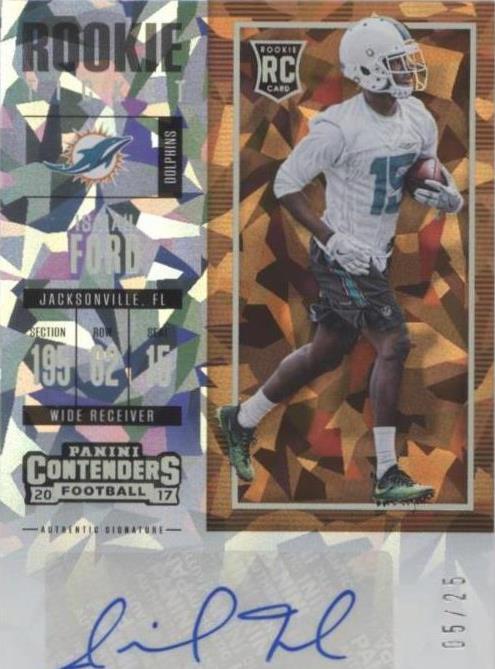 2017 Panini Contenders - Rookie Ticket Cracked Ice Ticket #136 Isaiah ...