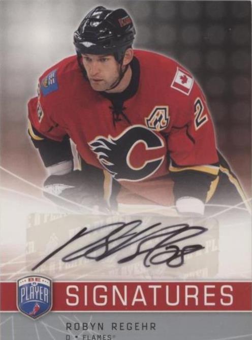 2008-09 Upper Deck Be a Player - Signatures #S-RR Robyn Regehr (AU) for ...