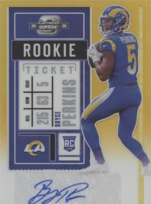 2020 Panini Contenders Optic - Rookie Ticket Autographs Bryce Perkins ...
