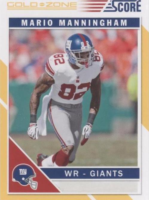 2011 Score - Mario Manningham #194 Gold Zone for sale online | eBay