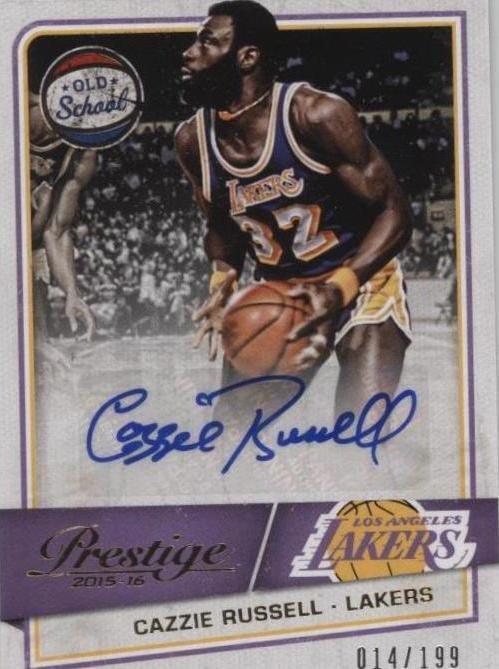 2015-16 Panini Prestige - Old School Signatures Cazzie Russell #OS-CR /199 (AU) for sale online ...