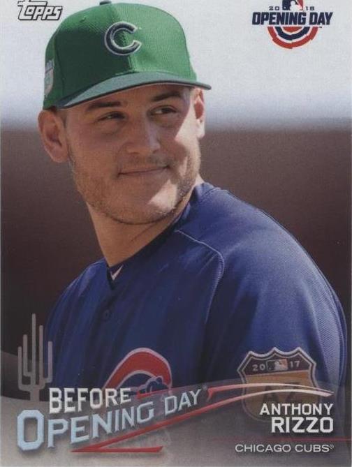 2018 Topps Opening Day - Before Opening Day #BOD-AR Anthony Rizzo for ...
