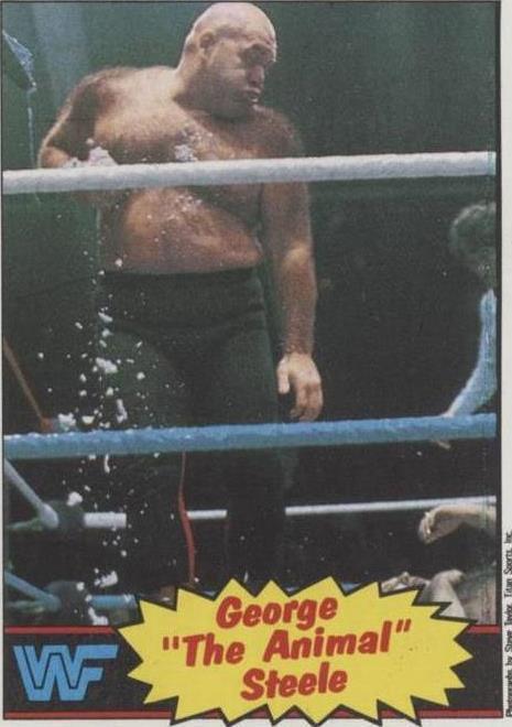 1985 Topps WWF - George "The Animal" Steele #21 (RC) for sale online | eBay