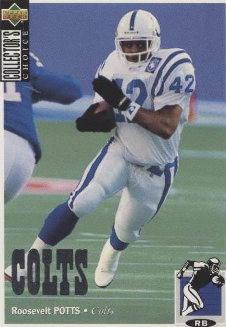 1994 Upper Deck Collector's Choice - Roosevelt Potts #354 Silver for ...