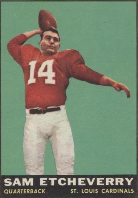 1961 Topps - Sam Etcheverry #115 (RC) for sale online | eBay