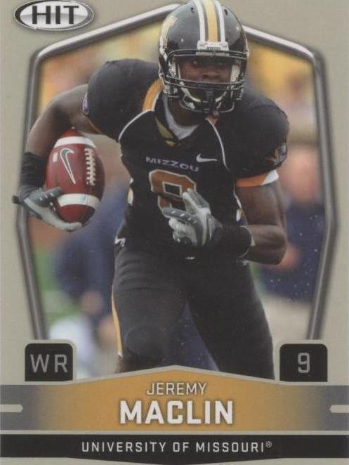 2009 SAGE Hit - Glossy Left Hand Over Jersey Number #9 Jeremy Maclin ...