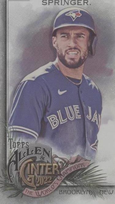 2022 Topps Allen & Ginter - Silver Portrait #234 George Springer for ...