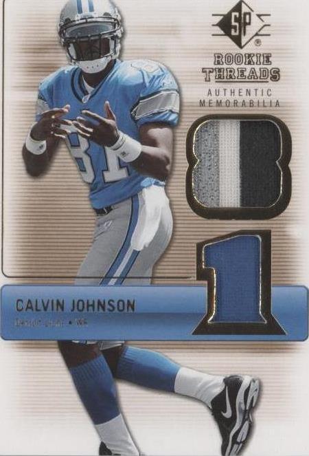 2007 SP Rookie Threads - Rookie Threads Gold Patch #RT-CJ Calvin ...