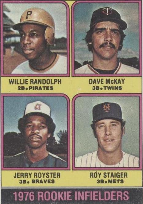 1976 Topps - 1976 Rookie Infielders #592 Willie Randolph, Jerry Royster ...