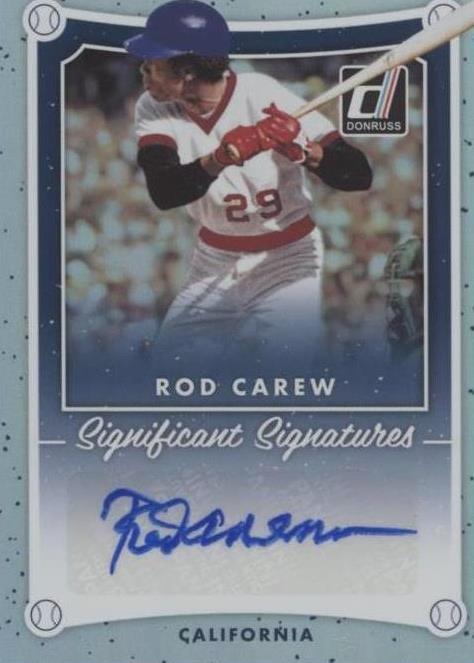 2017 Panini Donruss - Significant Signatures #SIG-RC Rod Carew (AU) for ...