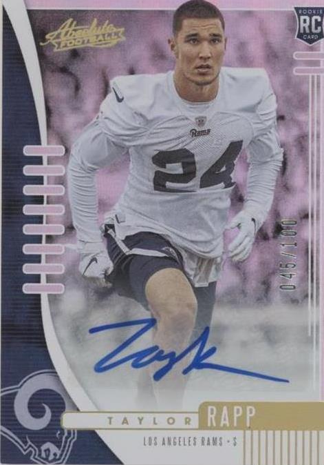 2019 Panini Absolute - Rookie Spectrum Signatures #167 Taylor Rapp /100 ...