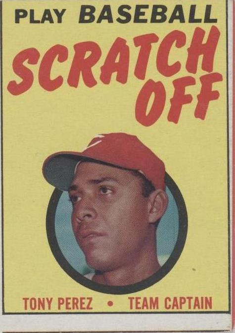 1971 Topps - Scratch Off Unscratched Tony Perez for sale online | eBay