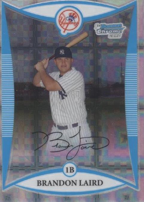 2008 Bowman Chrome - Prospects X-Fractor #BCP225 Brandon Laird /250 (RC ...