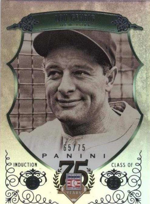 Panini Lou Gehrig Baseball Sports Trading Cards Panini Lou Gehrig Baseball Sports Trading Cards