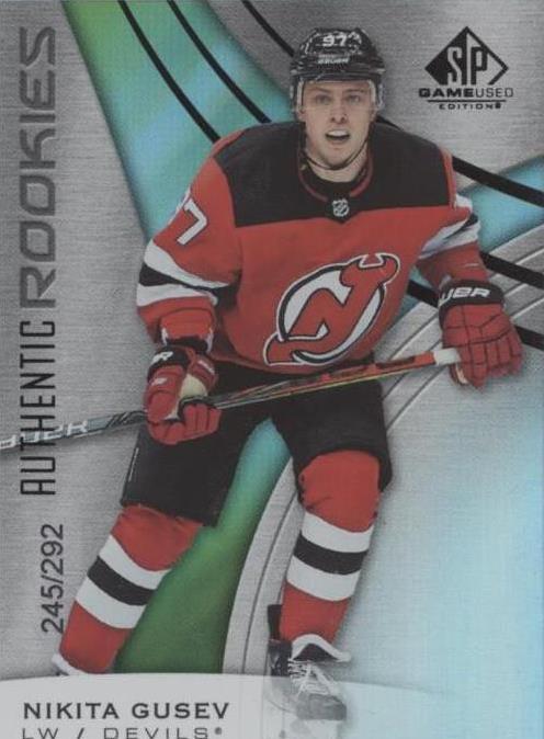 2019-20 Upper Deck SP Game Used - Authentic Rookies Rainbow #146 Nikita Gusev /292 (RC) for sale ...