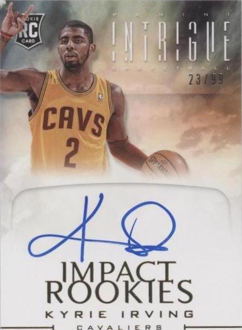 2012-13 Panini Intrigue - Impact Rookies Autographs #43 Kyrie Irving ...