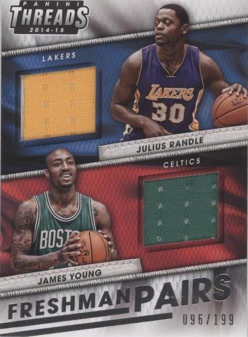 2014-15 Panini Threads - Freshman Pairs #20 Julius Randle, James Young ...