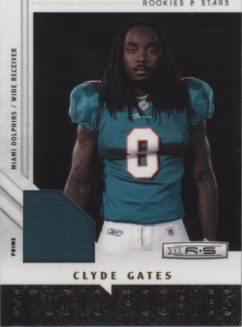 2011 Panini Rookies & Stars - Studio Rookies Clyde Gates #36 Materials ...
