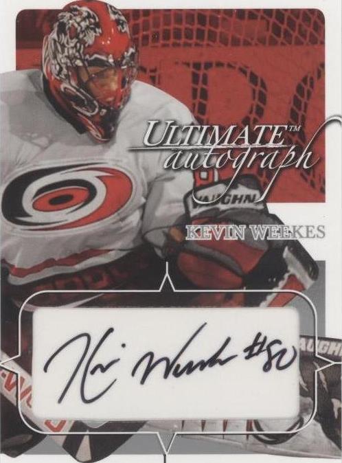 2003-04 In the Game Ultimate Memorabilia 4th Edition - #43 Kevin Weekes ...