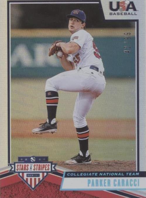 2019 Panini USA Baseball Stars & Stripes - Parker Caracci #21 Longevity ...
