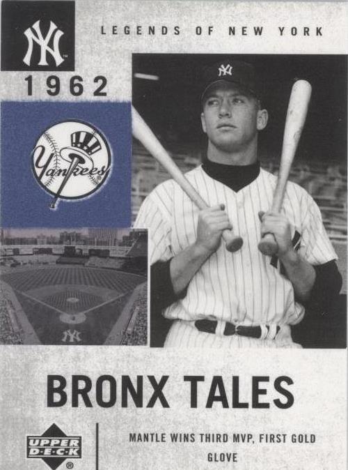 2001 Upper Deck Legends of New York - Bronx Tales Mickey Mantle #133 ...