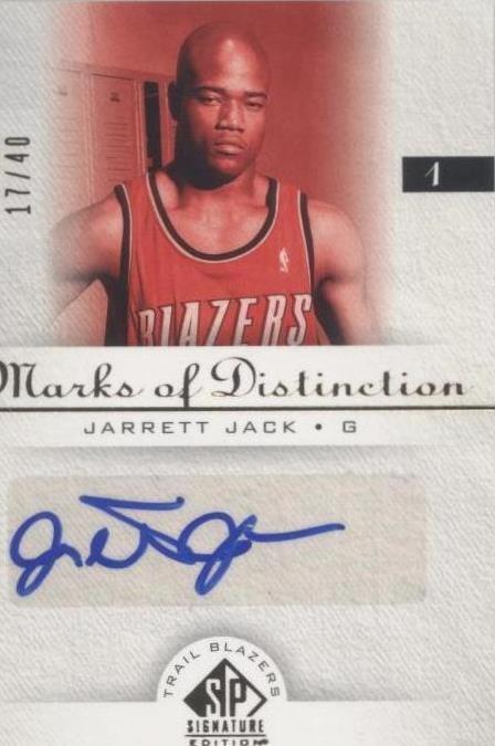 2005-06 SP Signature Edition - Marks of Distinction Jarrett Jack #MD-JJ ...