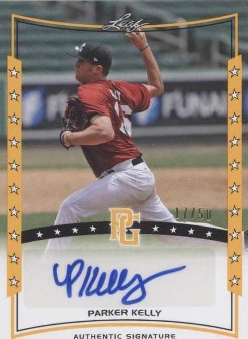 2014 Leaf Perfect Game Showcase - Autographs Parker Kelly #A-PK1 Gold ...