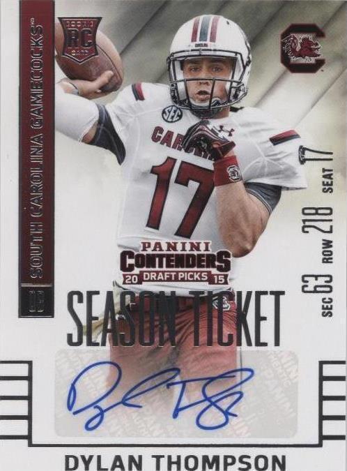 2015 Panini Contenders Draft Picks - Autographs Dylan Thompson #262 (AU ...
