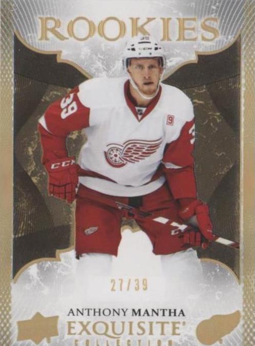 2016-17 Upper Deck Ice - Exquisite Rookies Anthony Mantha #R-1 Gold ...