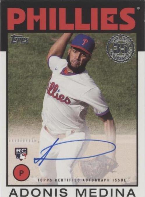 2021 Topps Update Series - 1986 Topps Baseball Autographs Adonis Medina ...