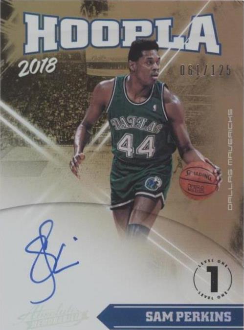 2018-19 Panini Absolute Memorabilia - Hoopla Signatures Sam Perkins #HS ...