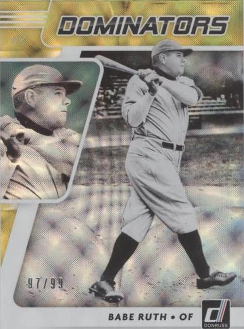 2021 Panini Donruss - Dominators Gold #DOM3 Babe Ruth /99 for sale ...