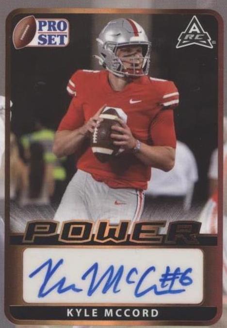 2021 Leaf Pro Set Power - Base Autographs Kyle McCord #BA-KM1 (AU, RC ...