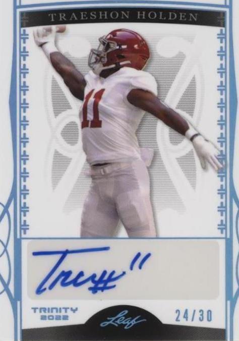 2022 Leaf Trinity - Traeshon Holden #BA-TH2 Platinum /30 (AU, RC) for ...