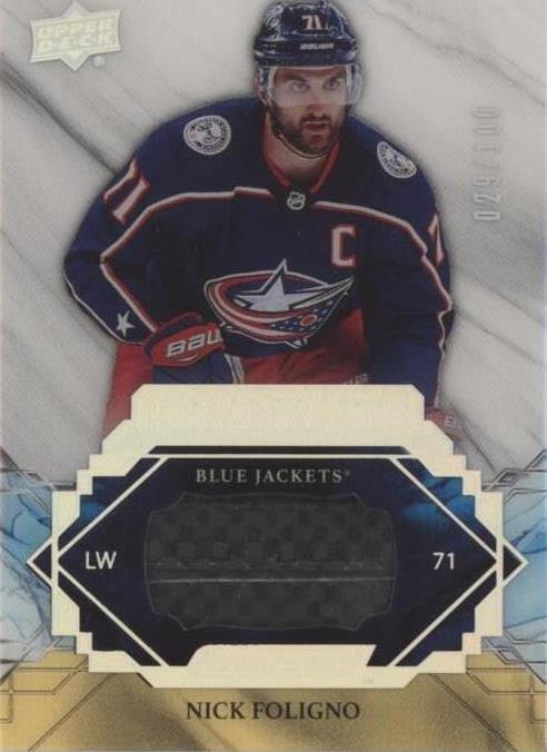 2019-20 Upper Deck Engrained - Remnants #R-NF Nick Foligno /100 (MEM) for sale online | eBay